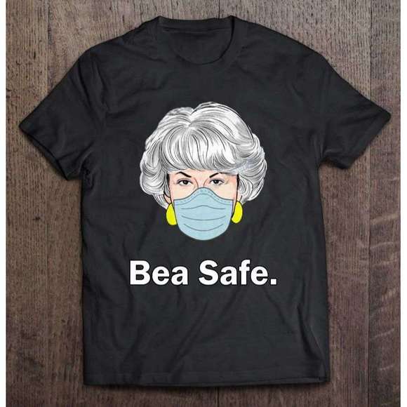 Tops | Bea Safe Bea Arthur Wear Face Mask T Shirt | Poshmark